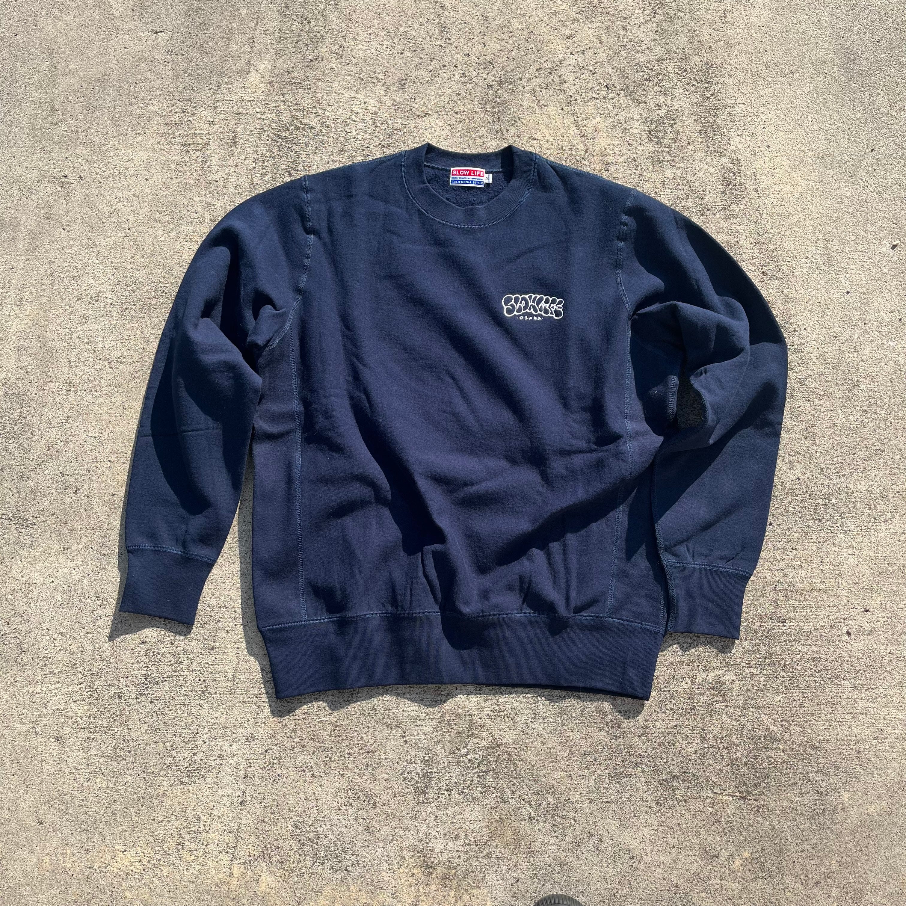 SLOW LIFE ORIGINAL SWEAT NAVY – slowlife california style